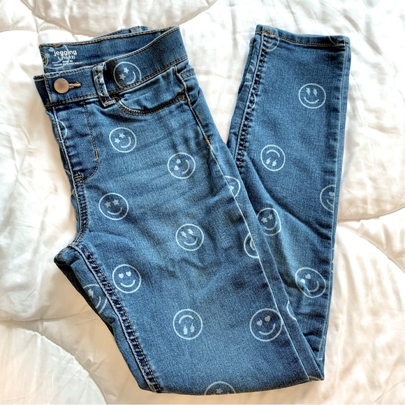wonder nation | Bottoms | 6 Smiley Face Denim Jeggings | Poshmark